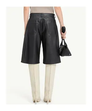 MAISON MARGIELA Faux Leather Knee-length Shorts