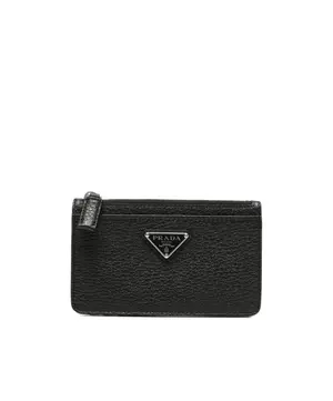 Prada Logo-plaque Leather Cardholder