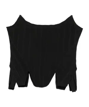 Giuseppe Di Morabito Strapless Corset Top - Black