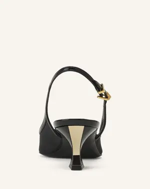 LANVIN Mesh Slingback Pumps