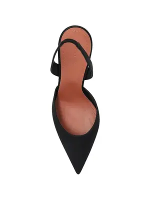 Amina Muaddi Holli Slingback Pointed Pumps