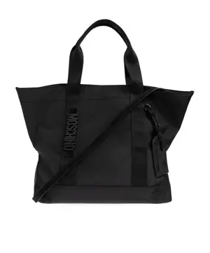 Moschino Detailed Top Handle Shopper Bag
