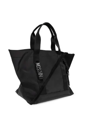 Moschino Detailed Top Handle Shopper Bag