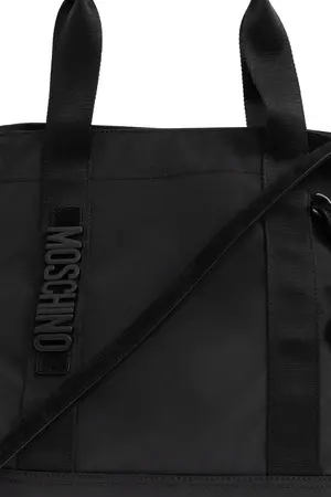 Moschino Detailed Top Handle Shopper Bag