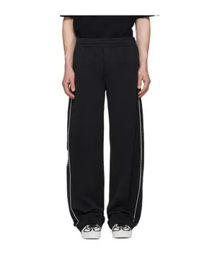 Casablanca Elastic-waist Casual Trousers - Black