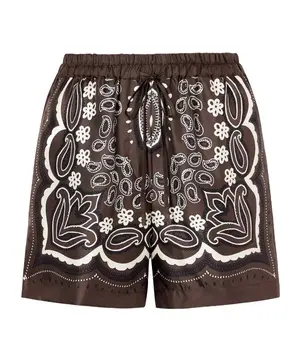 NILI LOTAN Elastic-waist Shorts - Multicolor