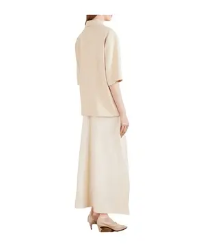 Khaite Solid Color Crepe T-shirt