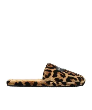 Dolce & Gabbana Leopard Print Slides - No