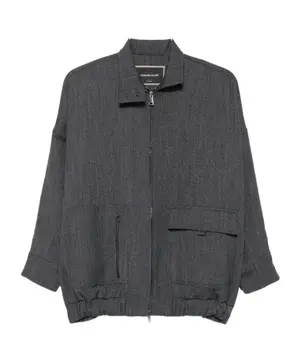 Fabiana Filippi Long Sleeve Zip-up Jacket - Black