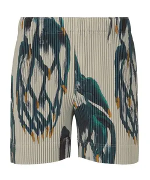 Issey Miyake Pleated Shorts - Grey