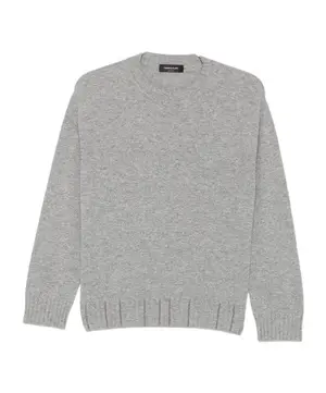 Fabiana Filippi Ribbed Hem Knitted Sweater - Gray