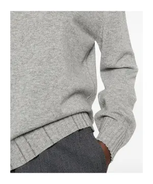 Fabiana Filippi Ribbed Hem Knitted Sweater - Gray