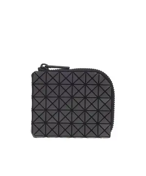 Issey Miyake Geometric-patterned Zip Around Wallet - Black