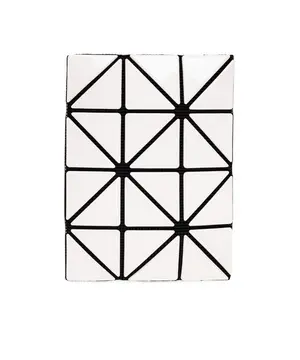 Issey Miyake High-shine Geometric-design Cardholder - White