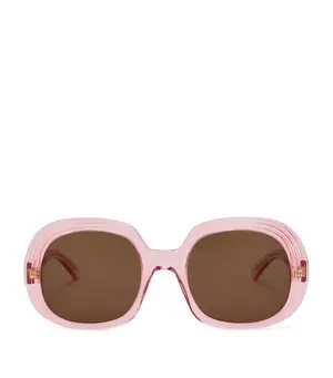 Loewe Square Steps Sunglasses - Pink