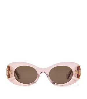 Loewe Bevelled Oval Sunglasses