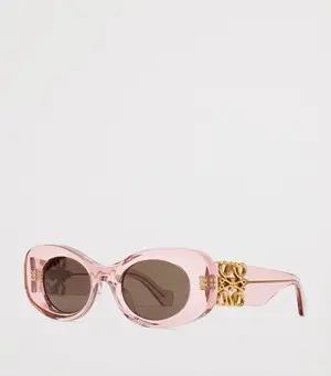 Loewe Bevelled Oval Sunglasses
