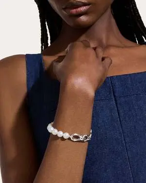 John Hardy Cultured Pearl Surf Bracelet