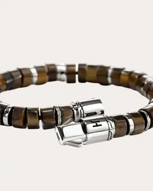 John Hardy Tiger's Eye Heishi Bracelet