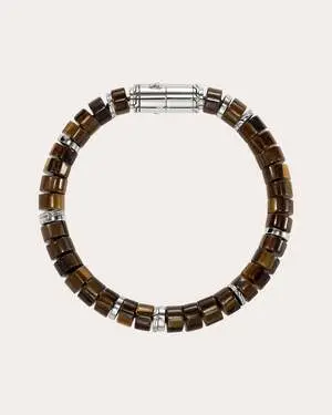 John Hardy Tiger's Eye Heishi Bracelet