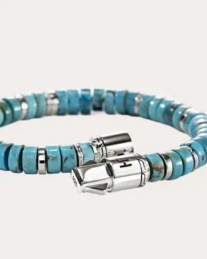 John Hardy 8mm Turquoise Heishi Bracelet