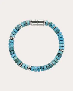John Hardy 8mm Turquoise Heishi Bracelet