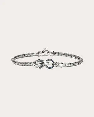 John Hardy Blue Sapphire Naga Bracelet - Silver