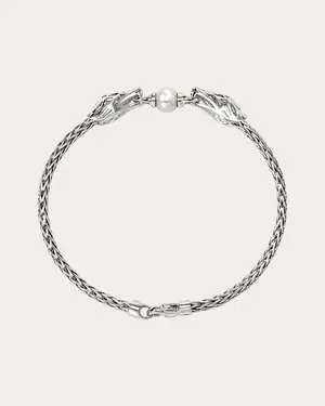 John Hardy Sapphire & Cultured Pearl Naga Bracelet