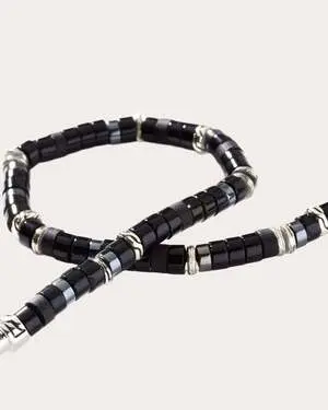 John Hardy Onyx & Hematite Heishi Bracelet