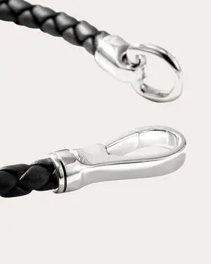 John Hardy Leather Slim Hook Clasp Bracelet