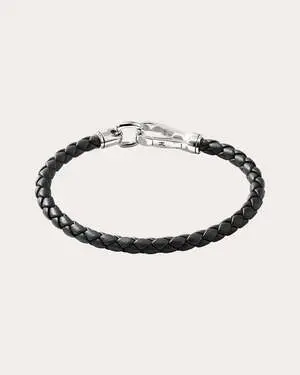 John Hardy Leather Slim Hook Clasp Bracelet