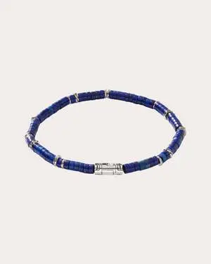 John Hardy 4mm Lapis Lazuli Heishi Bracelet
