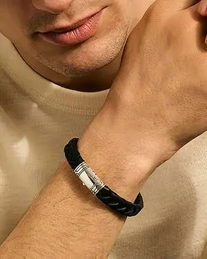 John Hardy Braided Leather Bracelet