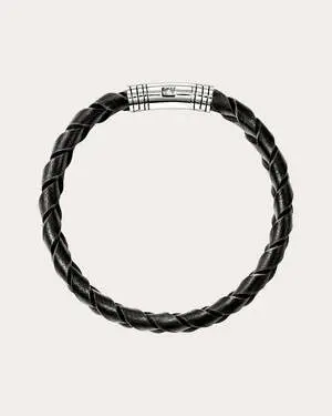 John Hardy Braided Leather Bracelet