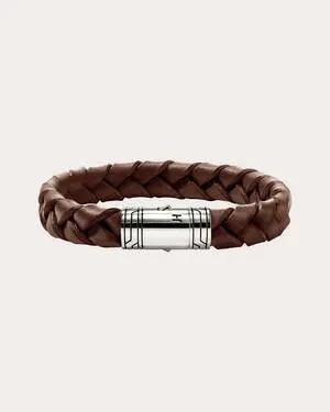 John Hardy Braided Leather Bracelet - Brown