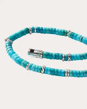 John Hardy 4mm Turquoise Heishi Bracelet