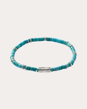 John Hardy 4mm Turquoise Heishi Bracelet