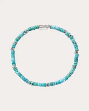 John Hardy 4mm Turquoise Heishi Bracelet