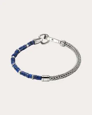 John Hardy Lapis Lazuli Heishi Chain Bracelet