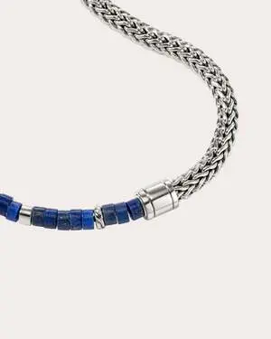 John Hardy Lapis Lazuli Heishi Chain Bracelet