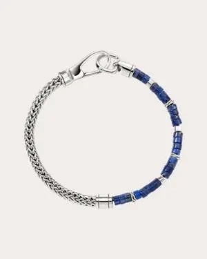 John Hardy Lapis Lazuli Heishi Chain Bracelet