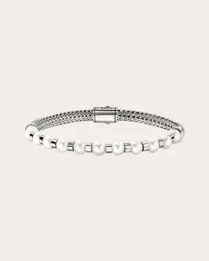 John Hardy Cultured Pearl Jh Essential Bracelet - Silver