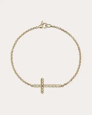 John Hardy 14k Jh Essential Cross Bracelet