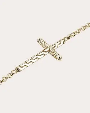 John Hardy 14k Jh Essential Cross Bracelet