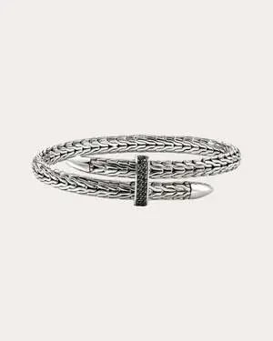 John Hardy Sapphire Spear Flex Cuff Bracelet - Silver