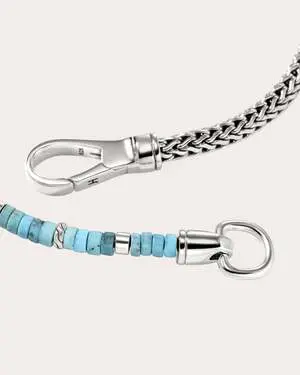 John Hardy Turquoise Heishi Chain Bracelet
