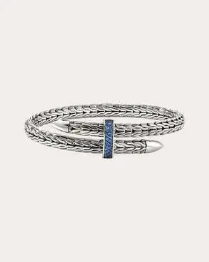John Hardy Sapphire Spear Flex Cuff - Blue