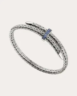 John Hardy Sapphire Spear Flex Cuff
