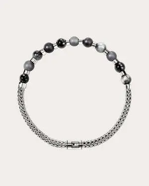 John Hardy Onyx & Hematite Beaded Bracelet