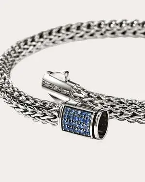 John Hardy Sapphire 5mm Icon Chain Bracelet
